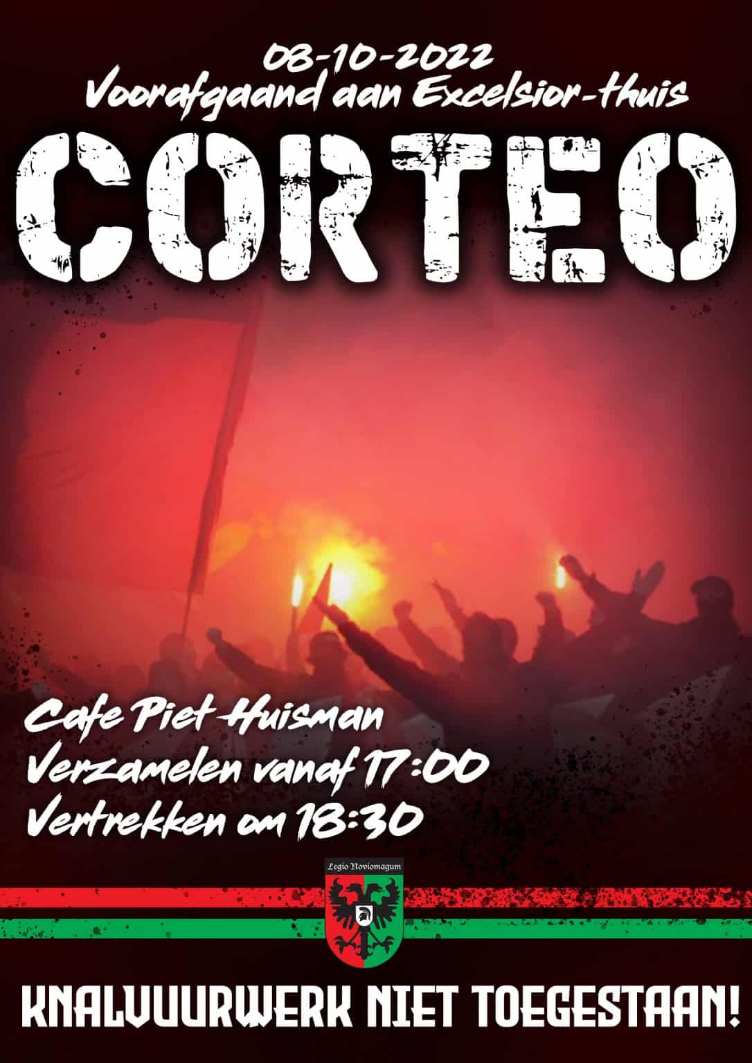 Corteo voorafgaand aan NEC – Excelsior – Legio Noviomagum